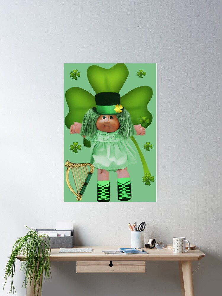 "CABBAGE PATCH DOLL GOES IRISH" Poster for Sale by Bonita ђєℓℓσ | Redbubble