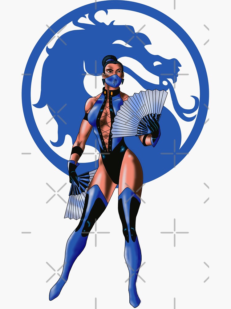 Mortal Kombat Kitana Sticker Von Ricardo 81 Redbubble