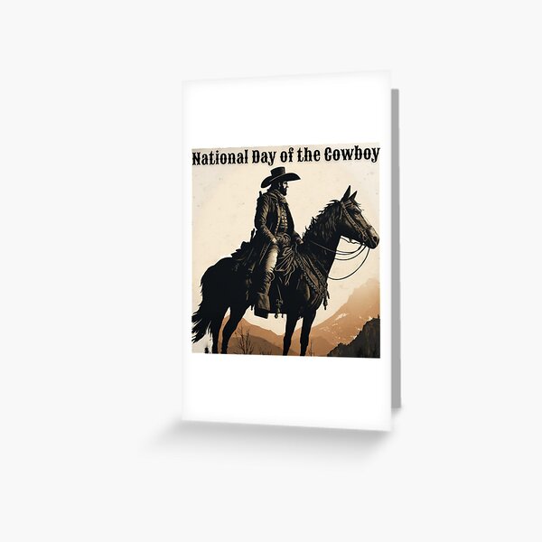 "National Day of the Cowboy" Greeting Card by InStickers | Redbubble