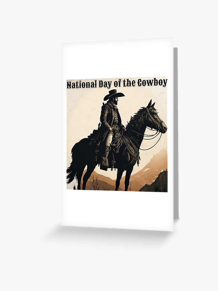 "National Day of the Cowboy" Greeting Card by InStickers | Redbubble