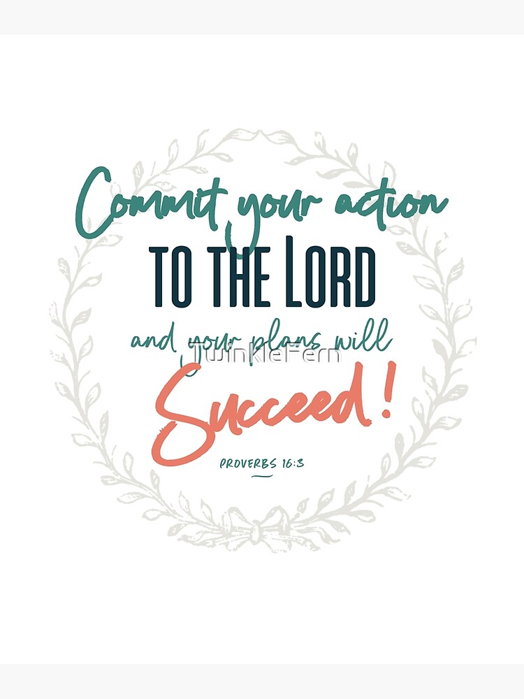 "Christian Collection | Commit your action to the Lord and your plan ...