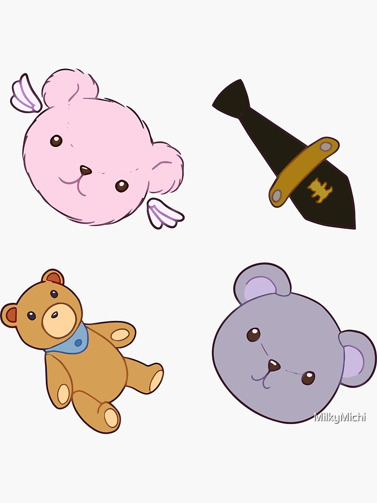 "Sakura bears stickers" Sticker for Sale by MilkyMichi | Redbubble