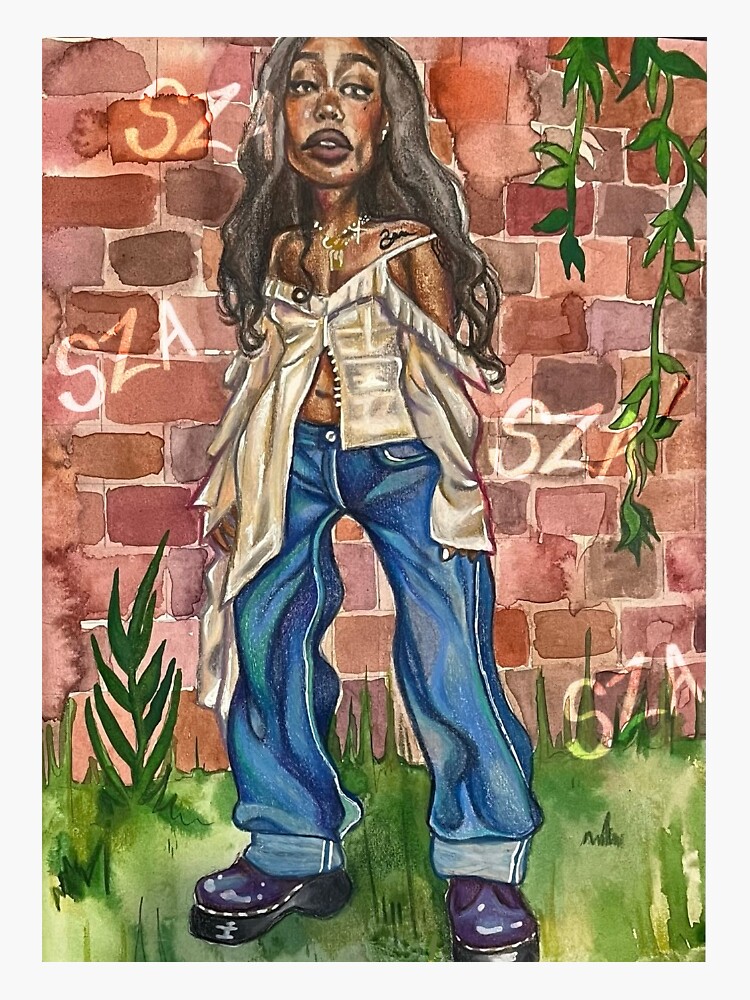 "Sza " Sticker for Sale by Kassade | Redbubble
