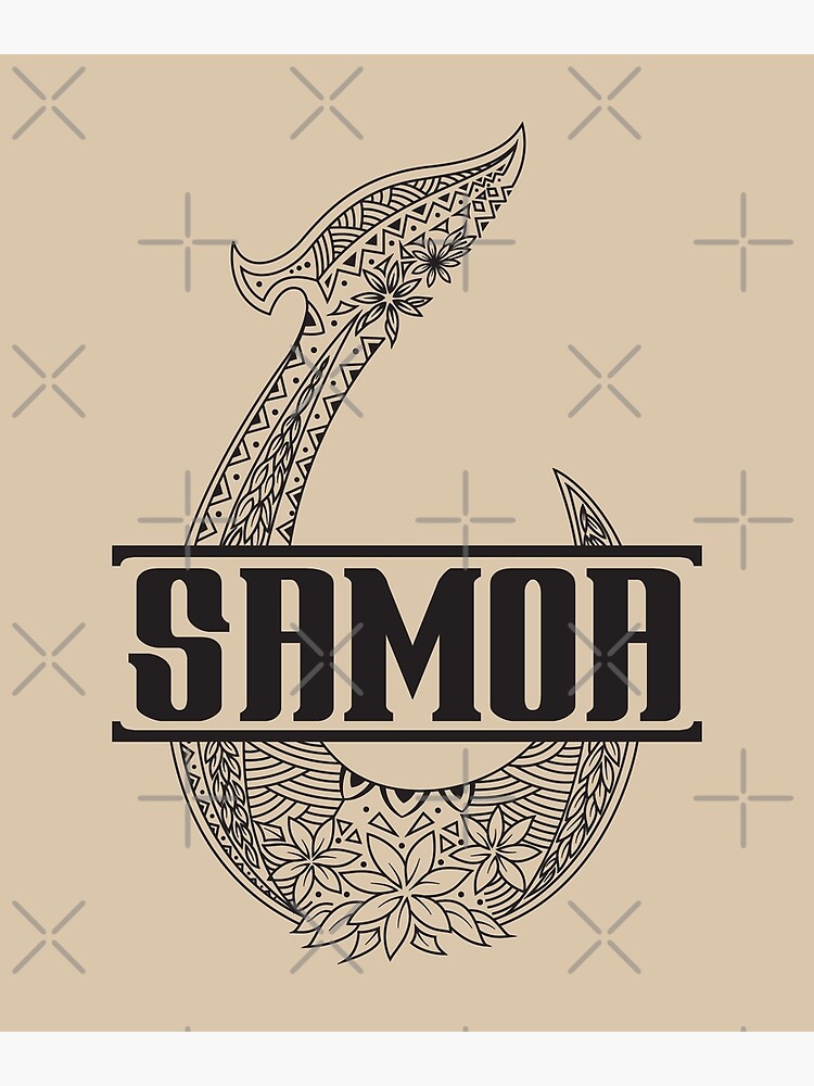 "Samoa - Hook Tribal Art - Black" Poster for Sale by unconformed ...