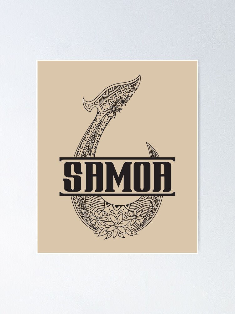 "Samoa - Hook Tribal Art - Black" Poster for Sale by unconformed ...