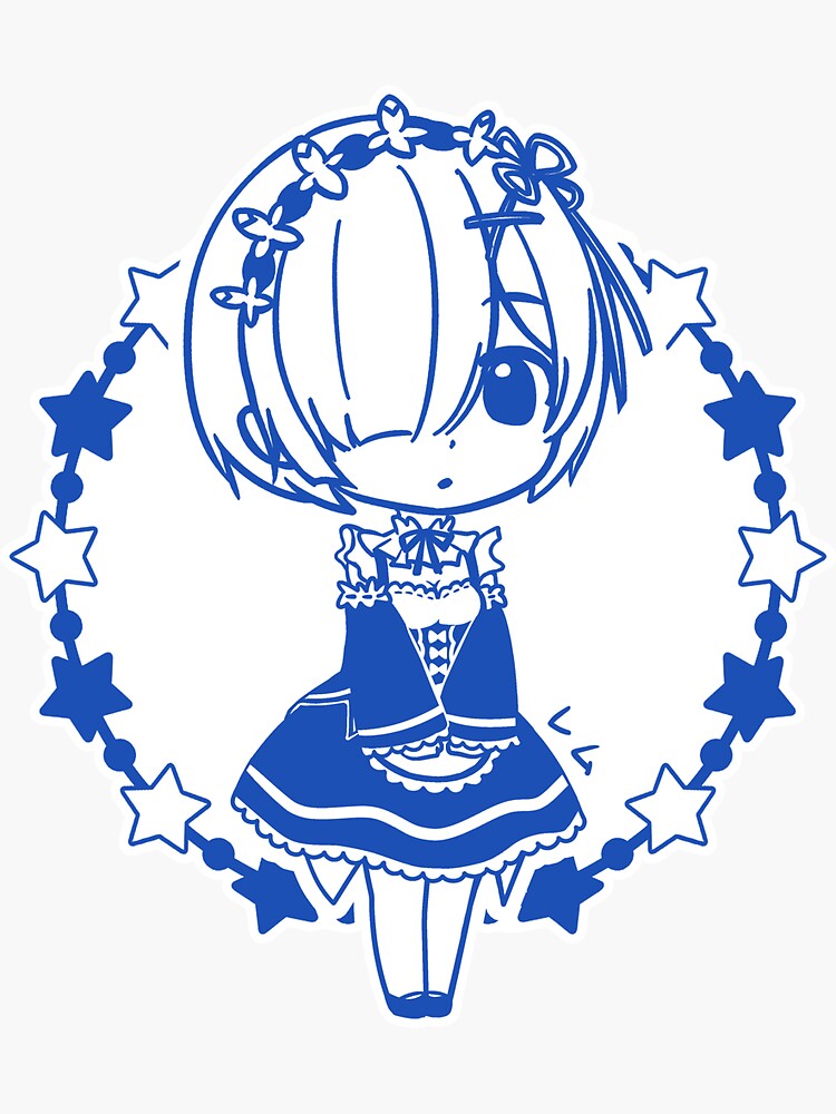 "Re:zero Rem" Sticker for Sale by mushopea | Redbubble