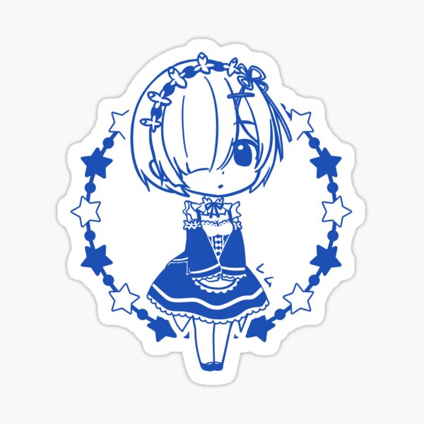 "Re:zero Rem" Sticker for Sale by mushopea | Redbubble