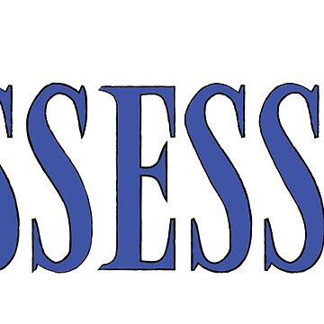 "Possession Font" Sticker for Sale by nette e | Redbubble