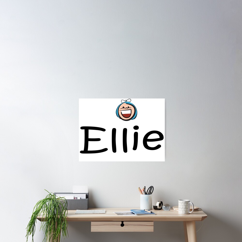 "Ellie Name Happy Face" Poster for Sale by ProjectX23 | Redbubble