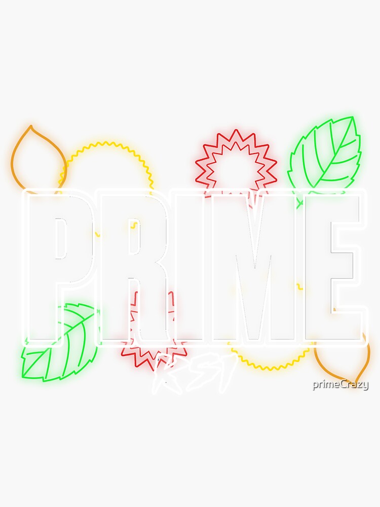 "Prime Hydration KSI Orange And Mango Neon Light Sign Party" Sticker ...