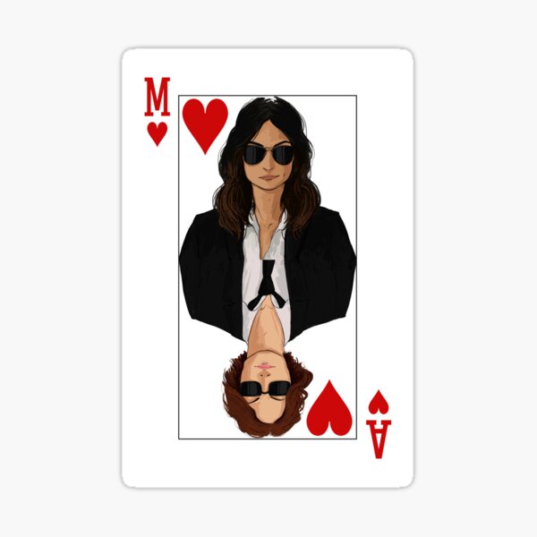 "Queen of Hearts [Version 2 - Maggie]" Sticker for Sale by tk72 | Redbubble