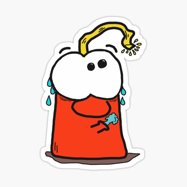 "Dynamite with a panic attack" Sticker by JatoLino | Redbubble