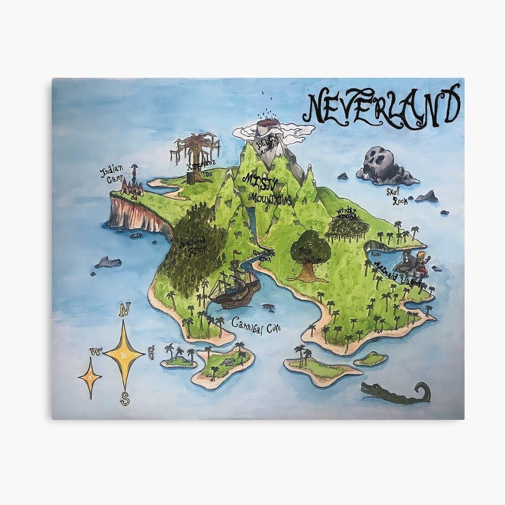 Neverland Map Printable