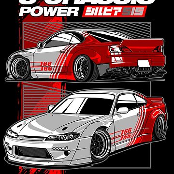 "S-Chassis Silvia S15 Nissan Drift Car" Poster for Sale by halleinstyle ...