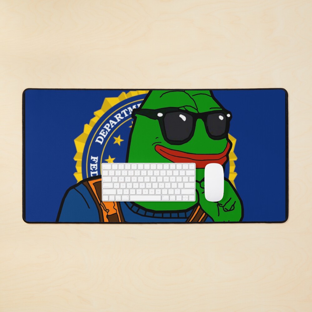 "Rare FBI Agent Pepe " Sticker for Sale by Slav-Art | Redbubble