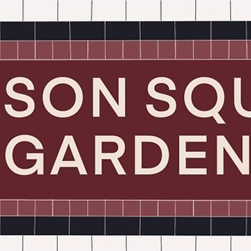 "MSG Subway Tile" Sticker for Sale by MostFamousArena | Redbubble