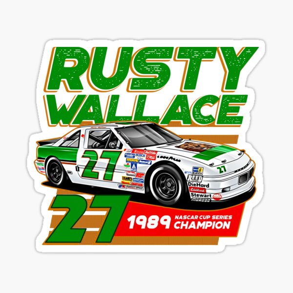 "Rusty Wallace Nascar Classics 80s retro style" Sticker for Sale by ...