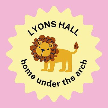 "Lyons Hall" Sticker for Sale by DesignsByTill | Redbubble
