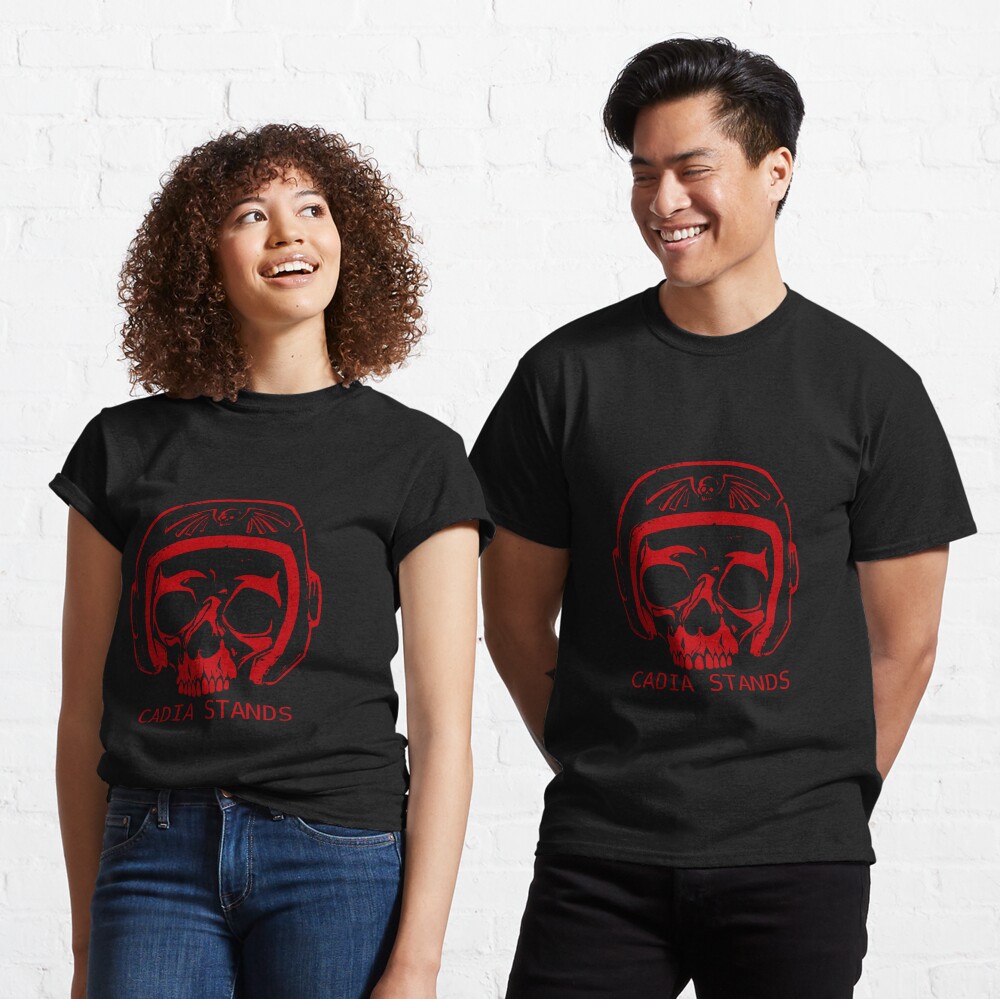 "CADIA STANDS skull " Sticker for Sale by Hannah Hibbert | Redbubble