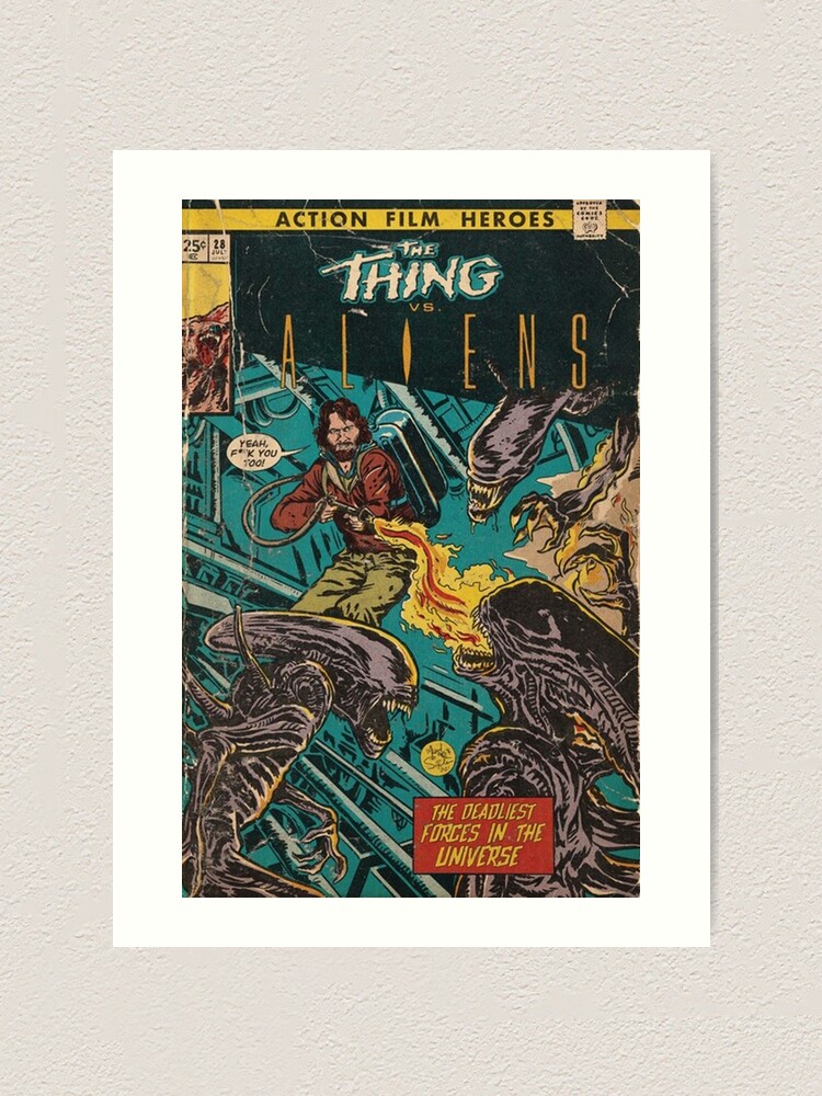 "The Thing vs. Aliens fan art comic cover Poster" Art Print for Sale by ...