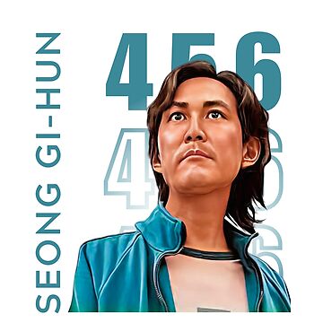 "SQUID GAME PLAYER 456 Seong Gi Hun" Sticker for Sale by ...