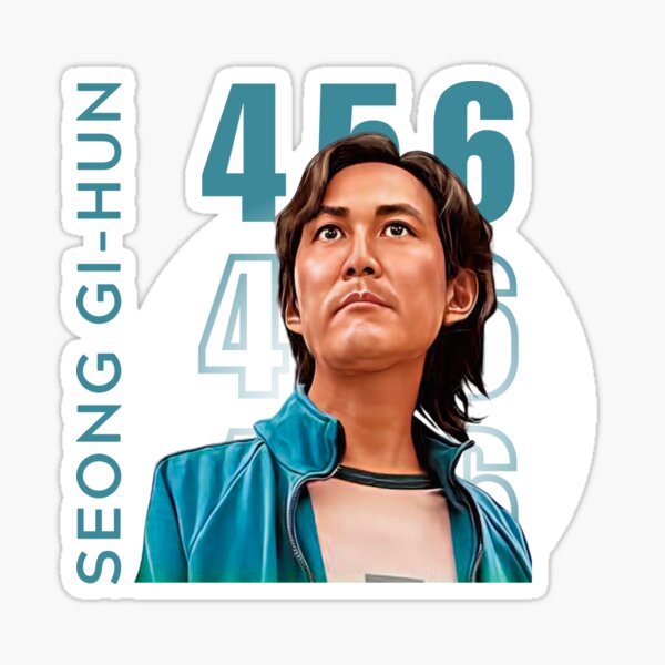 "SQUID GAME PLAYER 456 Seong Gi Hun" Sticker for Sale by ...