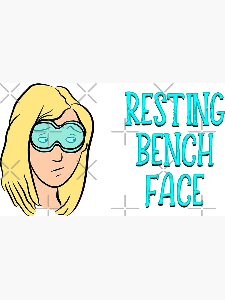 "Resting Bench Face - Blonde" Magnet by stoppersays | Redbubble
