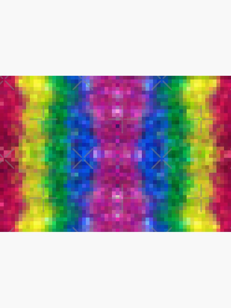 " Modern Colorful Pixel Gradient Rainbow Pattern Digital Pride Parade " Sticker for Sale by ...
