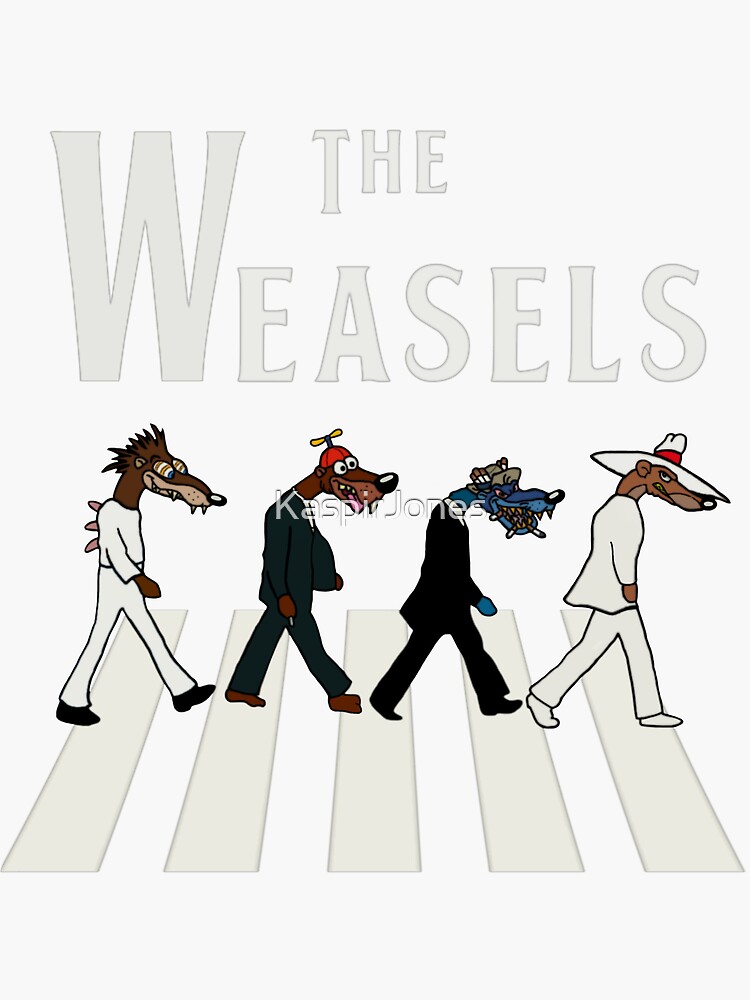 "The Weasels" Sticker for Sale by KaspirJones | Redbubble