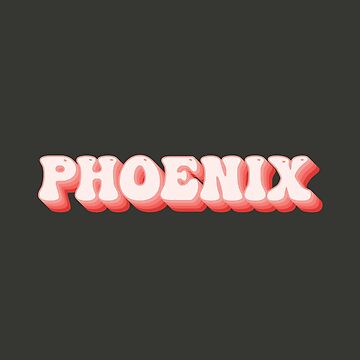 "Phoenix - Name" Sticker for Sale by kindxinn | Redbubble