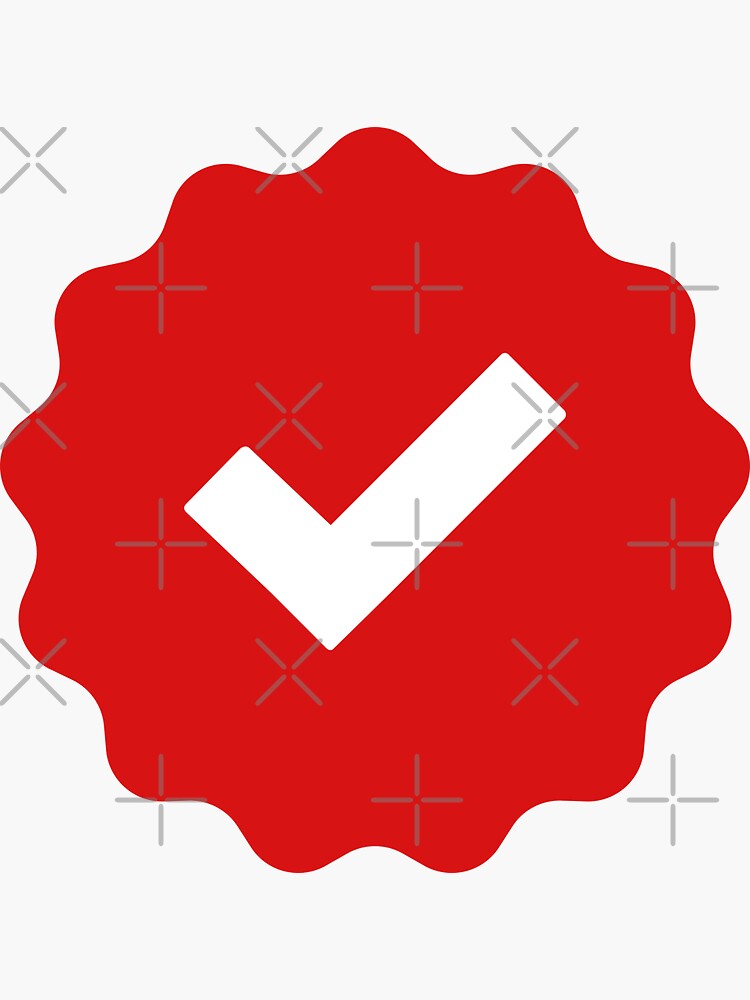 "red checkmark - verified check mark - red ribbon verified mark meme ...