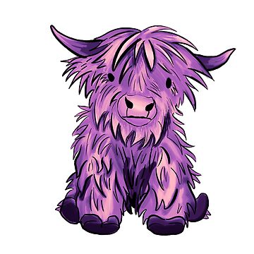 "Purple Cow" Sticker for Sale by RebeccaLucy-Art | Redbubble
