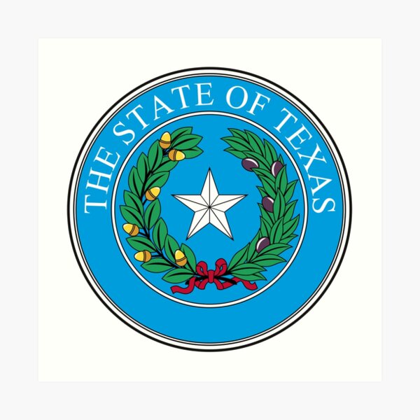 "Texas State Seal" Art Print by TakeAHike | Redbubble