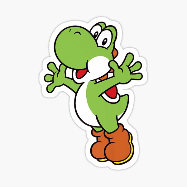 "Yosh Classic Jump Portrait" Sticker for Sale by JustinWarehime | Redbubble