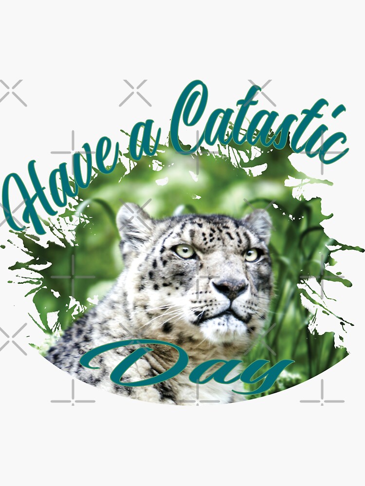"have a catastic day shirts, have a catastic day stickers," Sticker for ...