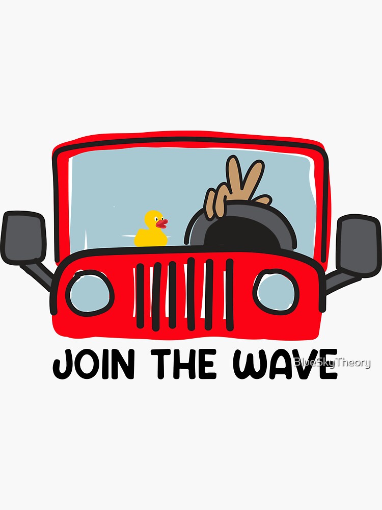 "Give a Smile and Wave" Sticker for Sale by BlueSkyTheory | Redbubble