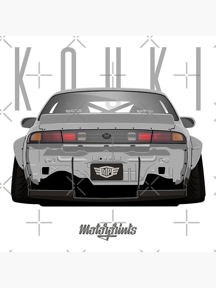 "Kouki S14 (gray)" Poster for Sale by MotorPrints | Redbubble