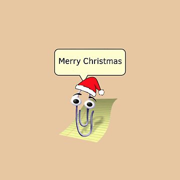 "Merry Christmas Clippy" Classic T-Shirt for Sale by fancyvoid | Redbubble
