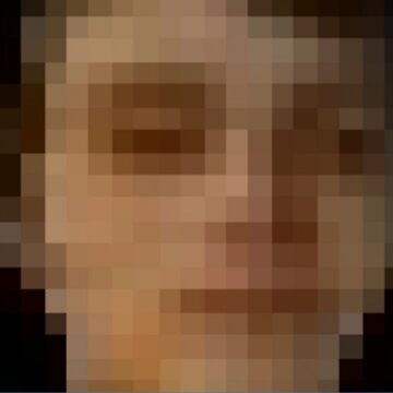 "pixelated face " Poster for Sale by TheDeltaFighter | Redbubble