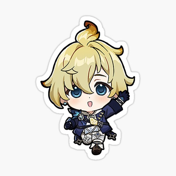 "Mika | Genshin Impact Sticker "Greeting"" Sticker for Sale by ...