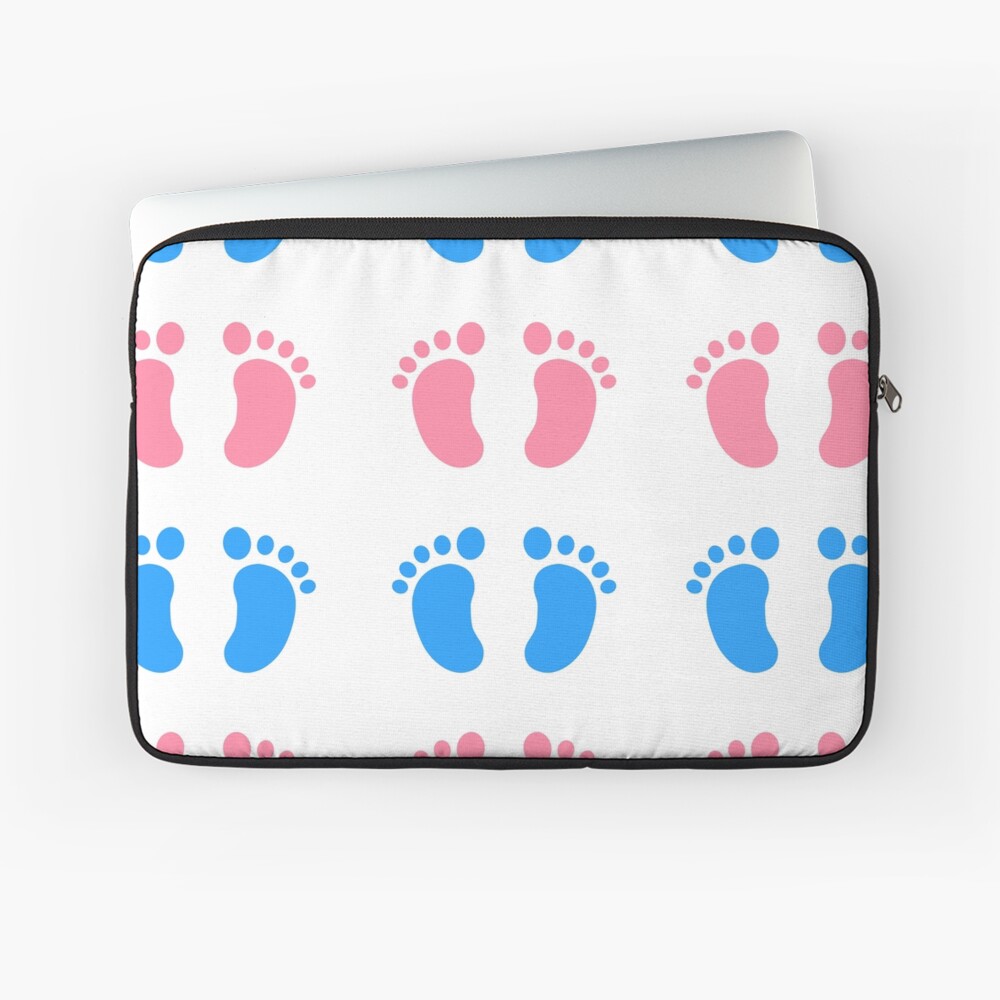"Pink and Blue Baby Feet Print" Sticker for Sale by FamnCreative ...