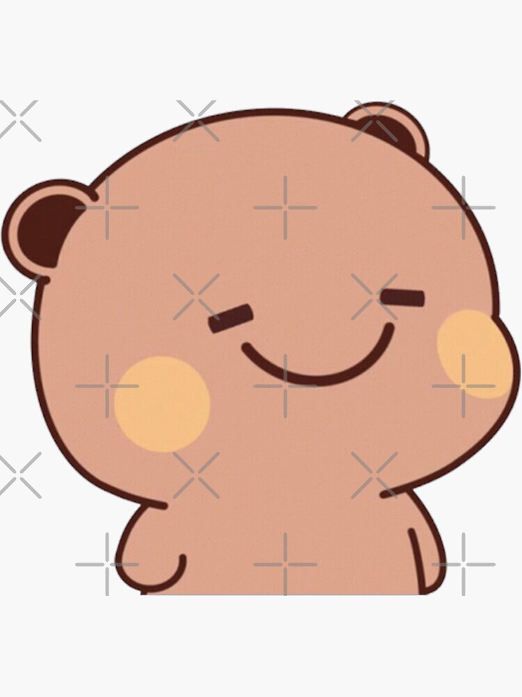 "DuDu’s smile! Cute happy DuDu Bear face ️" Sticker for Sale by Pandety ...