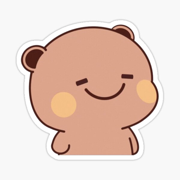 "DuDu’s smile! Cute happy DuDu Bear face ️" Sticker for Sale by Pandety ...