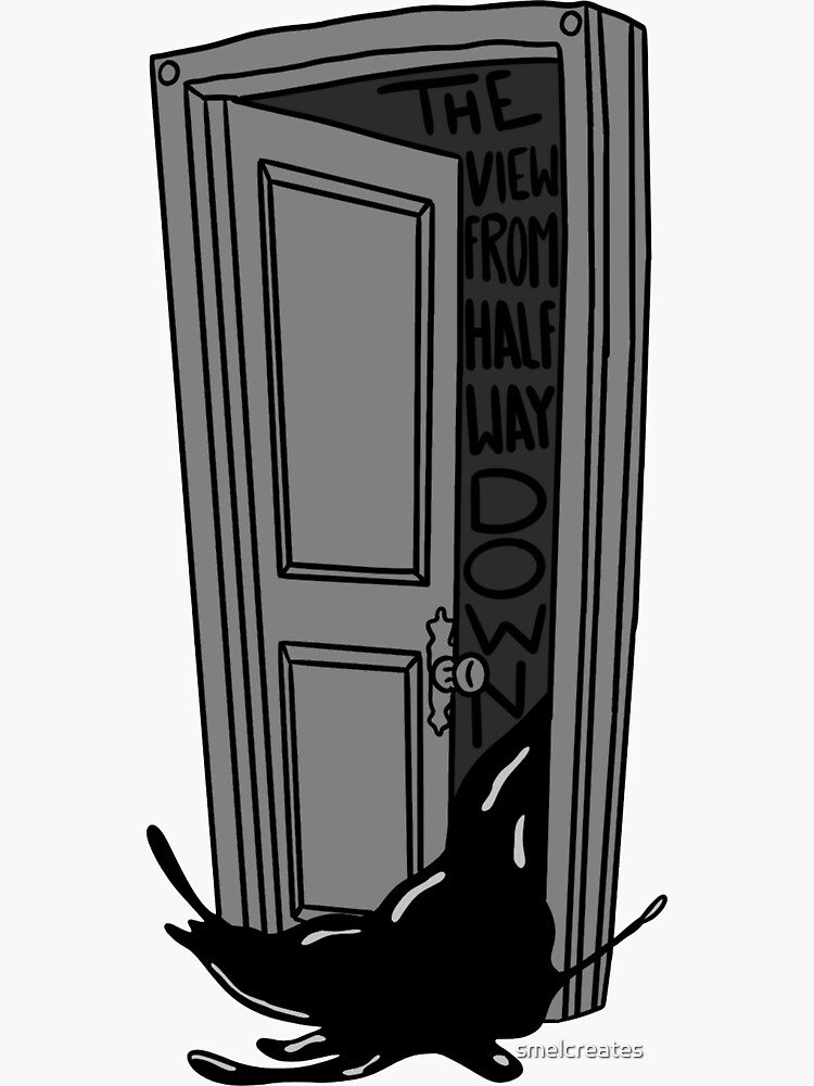 "The View From Halfway Down" Sticker for Sale by smelcreates | Redbubble