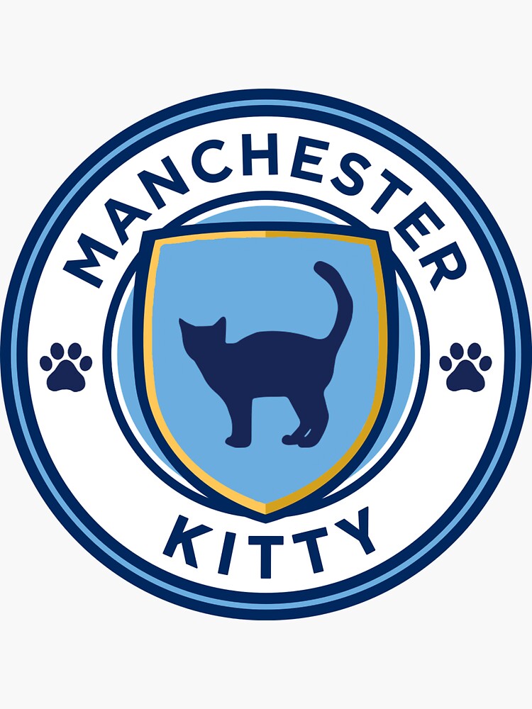 "Manchester Kitty, Standing Kitty Version" Sticker for Sale by ...