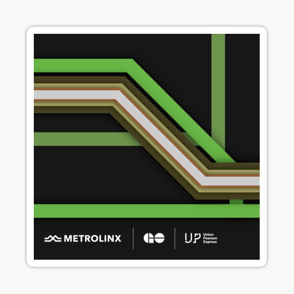 "GO Transit and UP Express Line Art" Sticker for Sale by whatchyyc ...