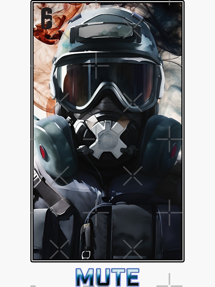 "Watercolor Mute" Sticker for Sale by RockingPandS | Redbubble