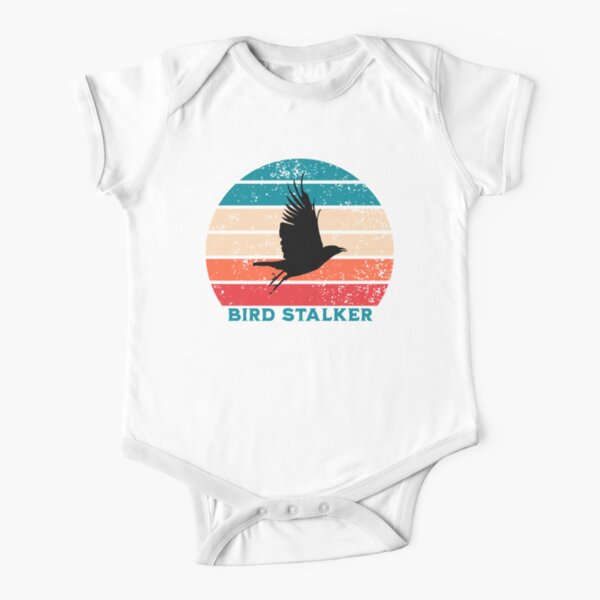 "RETRO BIRD STALKER" Baby One-Piece for Sale by TheLifeofBirds | Redbubble