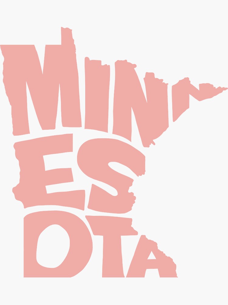 "Minnesota" Sticker for Sale by DyanSzall | Redbubble