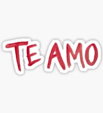 Te Amo: Stickers | Redbubble